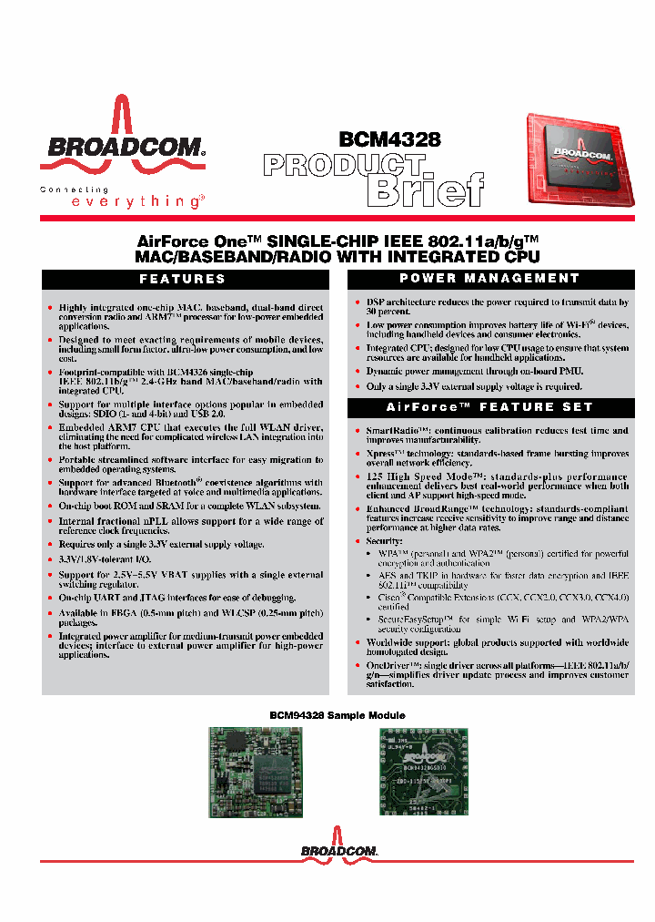 BCM94328_3537929.PDF Datasheet Download --- IC-ON-LINE