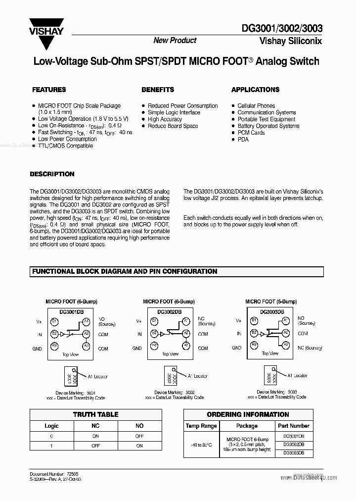DG3002_3635942.PDF Datasheet Download --- IC-ON-LINE