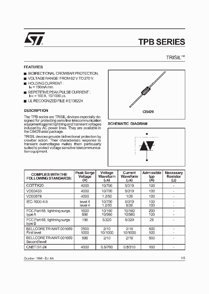 TPB-SERIES_3689528.PDF Datasheet Download --- IC-ON-LINE