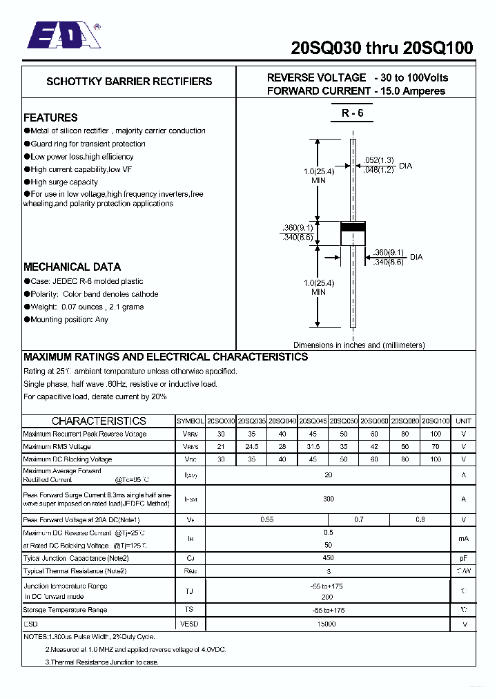 20SQ030_3699139.PDF Datasheet Download --- IC-ON-LINE