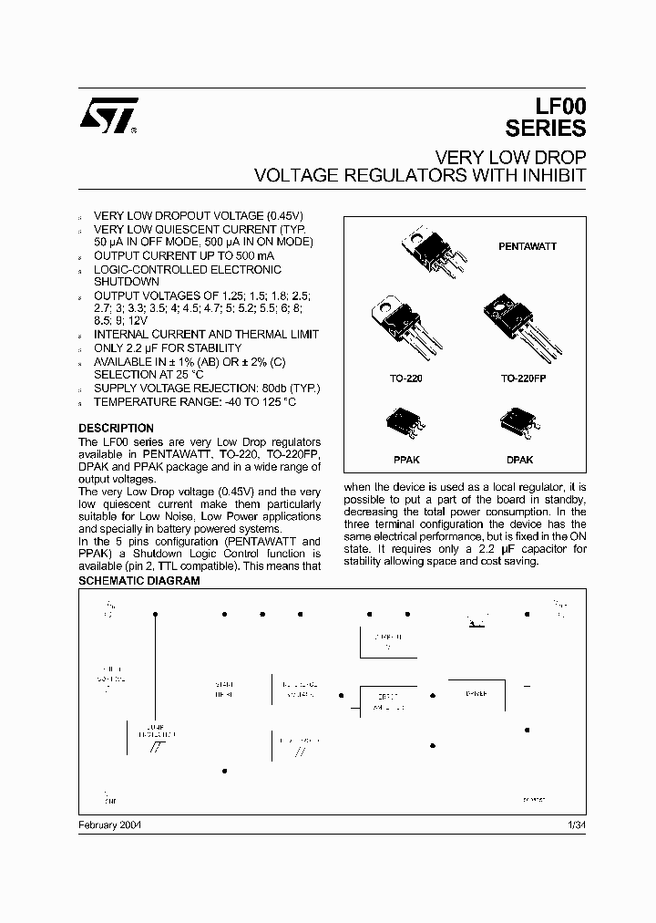 LF33CPT-TR_3711777.PDF Datasheet Download --- IC-ON-LINE