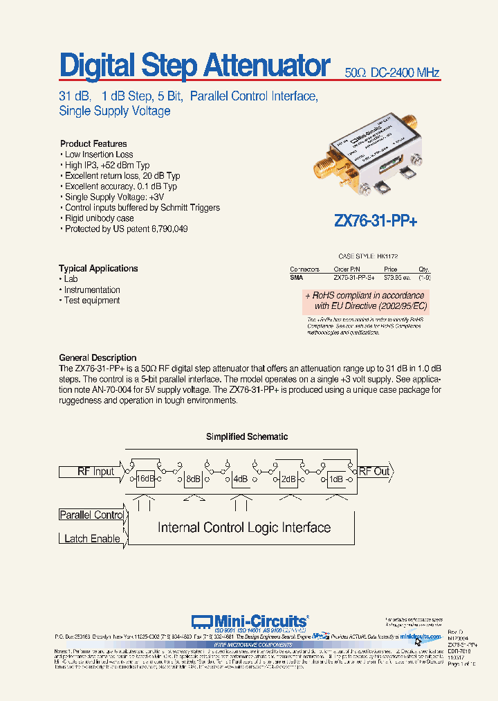 ZX76-31-PP_3782957.PDF Datasheet Download --- IC-ON-LINE