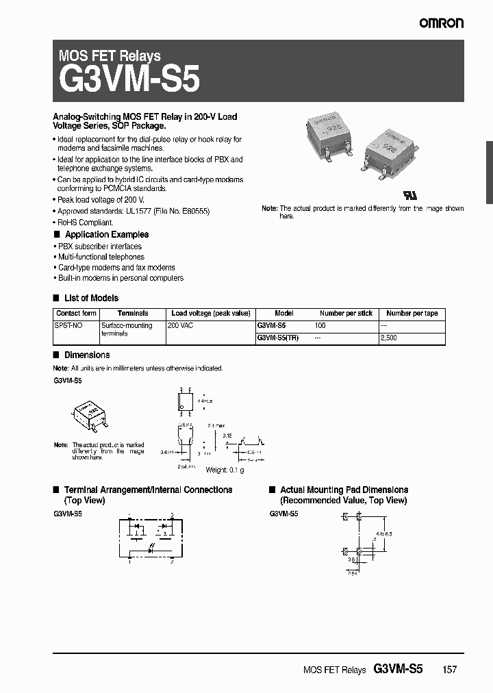 G3VM-S510_4039894.PDF Datasheet Download --- IC-ON-LINE