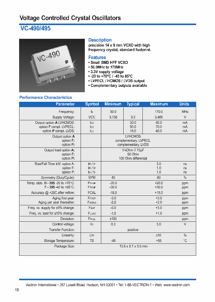VC-495-DPF-305A-167331645MHZ_3822807.PDF Datasheet Download --- IC-ON-LINE