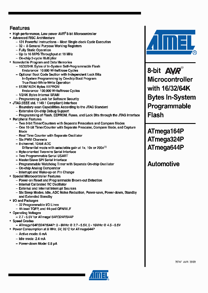 ATMEGA644P-A15MZ_3834777.PDF Datasheet Download --- IC-ON-LINE