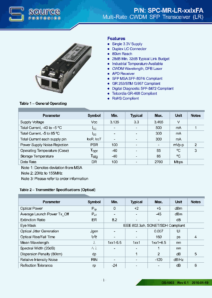 SPC-MR-LR-27IDFA_3835185.PDF Datasheet Download --- IC-ON-LINE