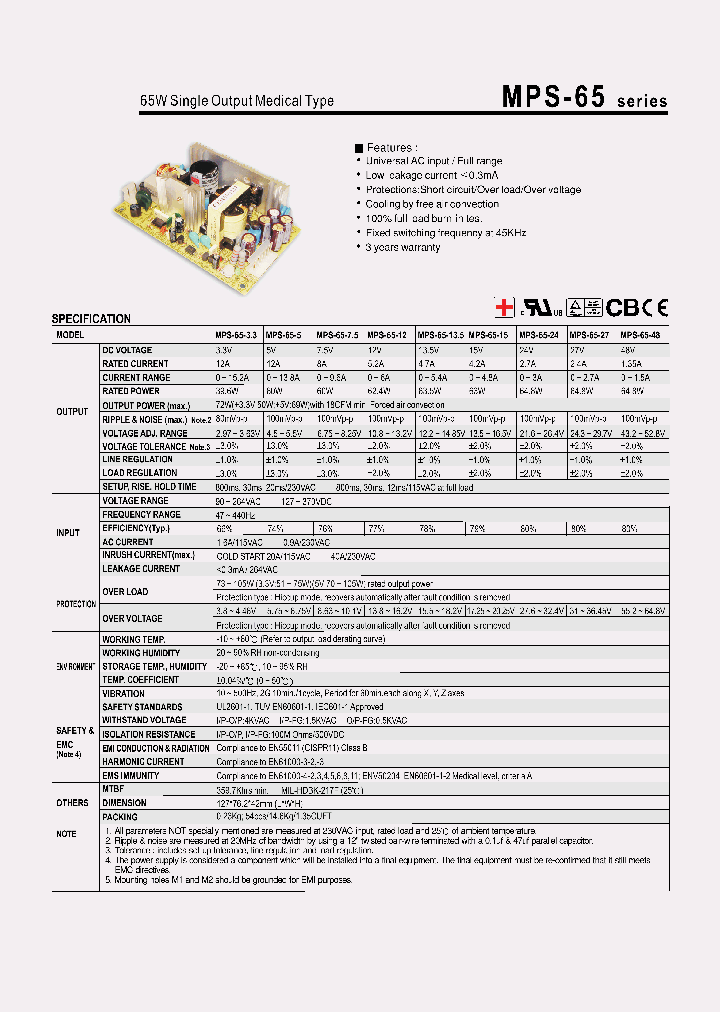 MPS-65-48_3895408.PDF Datasheet Download --- IC-ON-LINE