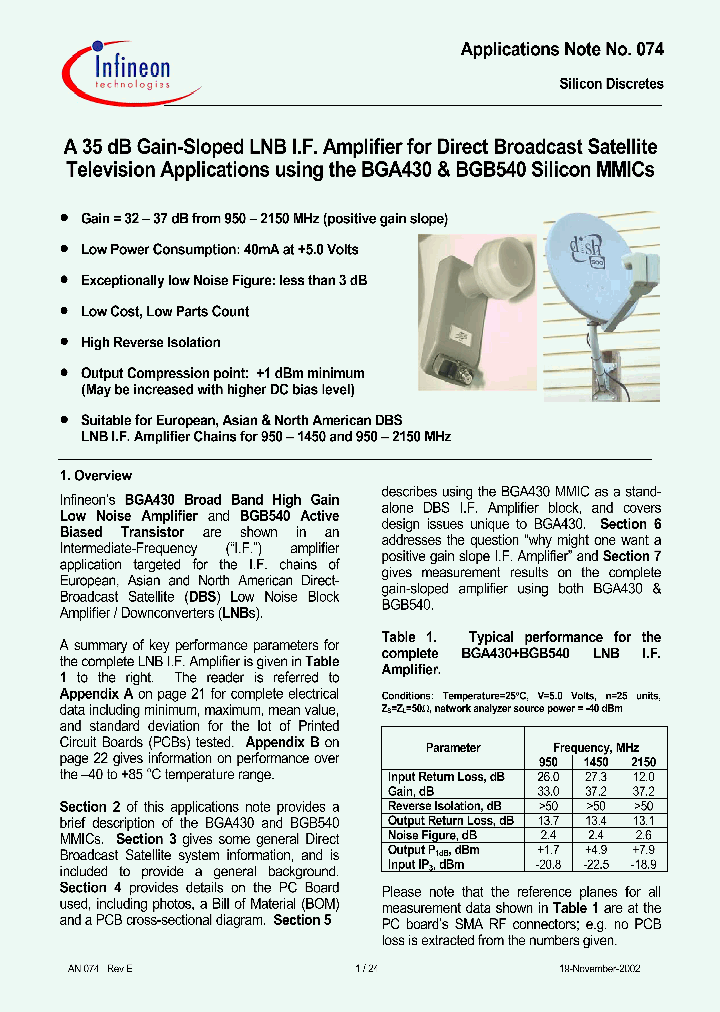 BGA430_4039176.PDF Datasheet Download --- IC-ON-LINE