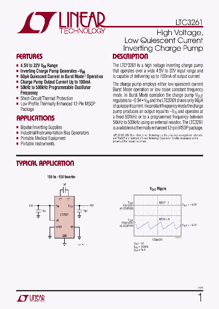 LTC1911_4230779.PDF Datasheet Download --- IC-ON-LINE