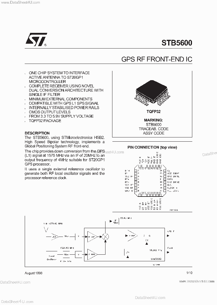 STB5600_4246257.PDF Datasheet Download --- IC-ON-LINE
