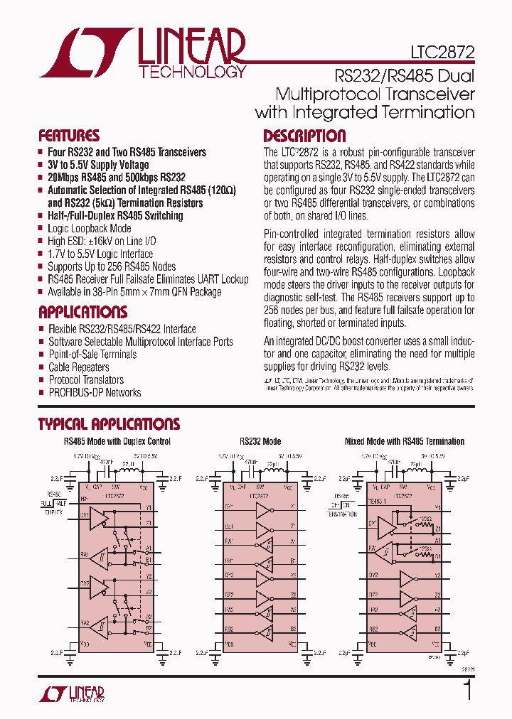 LTM2881_4253538.PDF Datasheet Download --- IC-ON-LINE