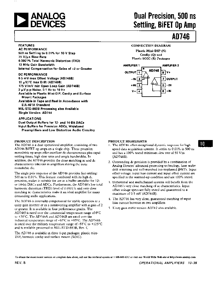 AD746JRZ-REEL7_4221010.PDF Datasheet Download --- IC-ON-LINE