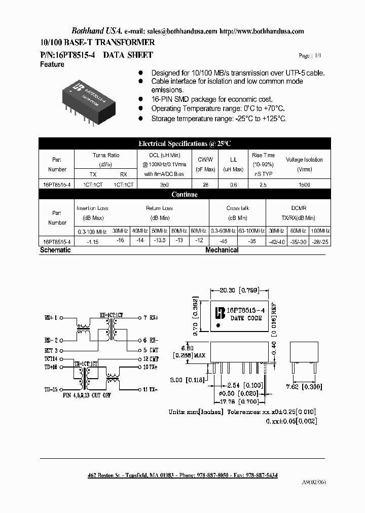 16PT8515-4_4350868.PDF Datasheet Download --- IC-ON-LINE