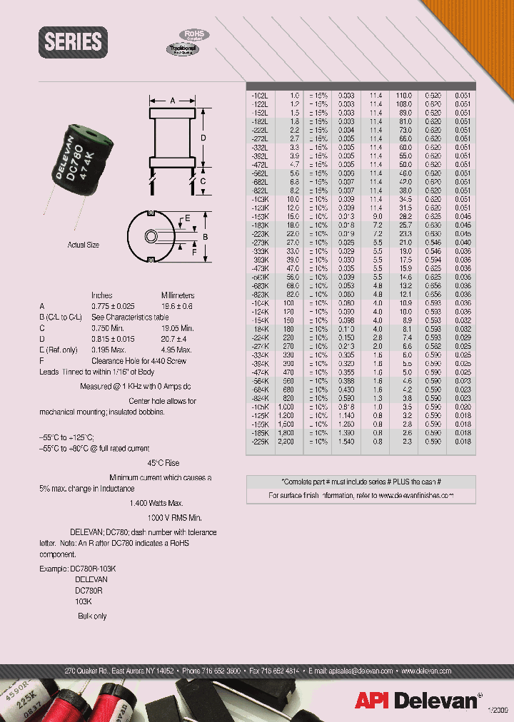 DC780R-104K_4481953.PDF Datasheet Download --- IC-ON-LINE