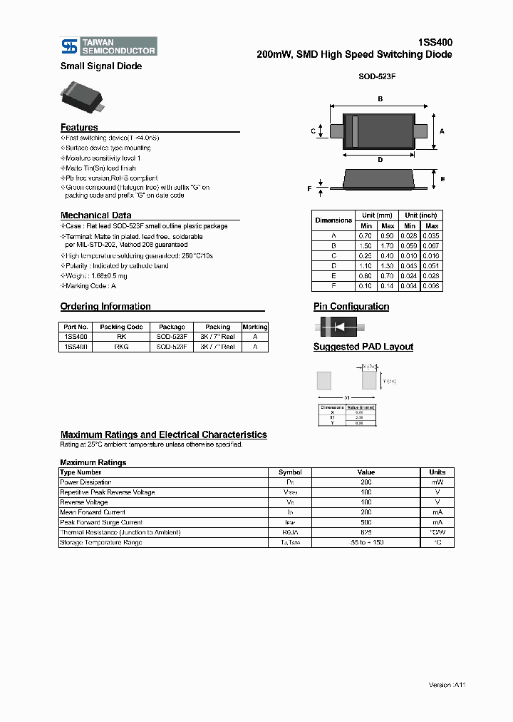 1SS400_4510467.PDF Datasheet Download --- IC-ON-LINE