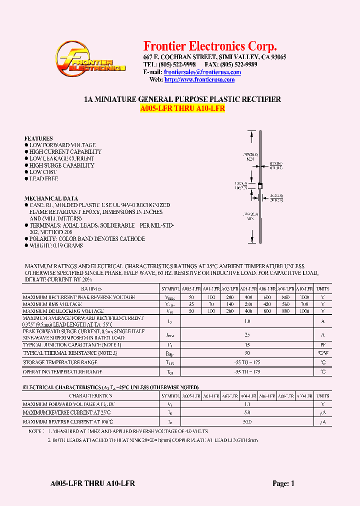A04-LFR_4577377.PDF Datasheet Download --- IC-ON-LINE