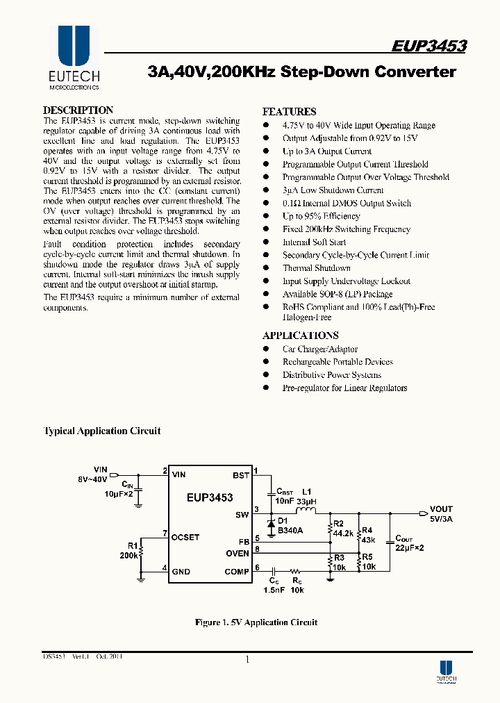 EUP3453_4590544.PDF Datasheet Download --- IC-ON-LINE