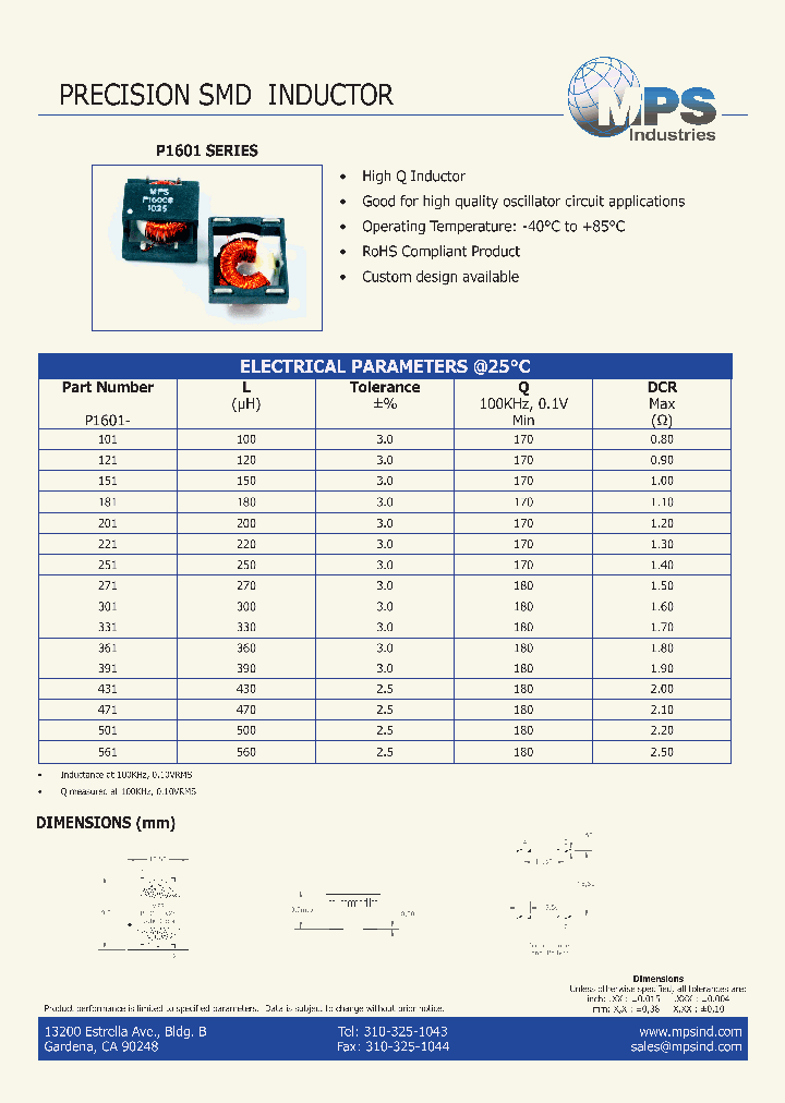 P1601_4610856.PDF Datasheet Download --- IC-ON-LINE