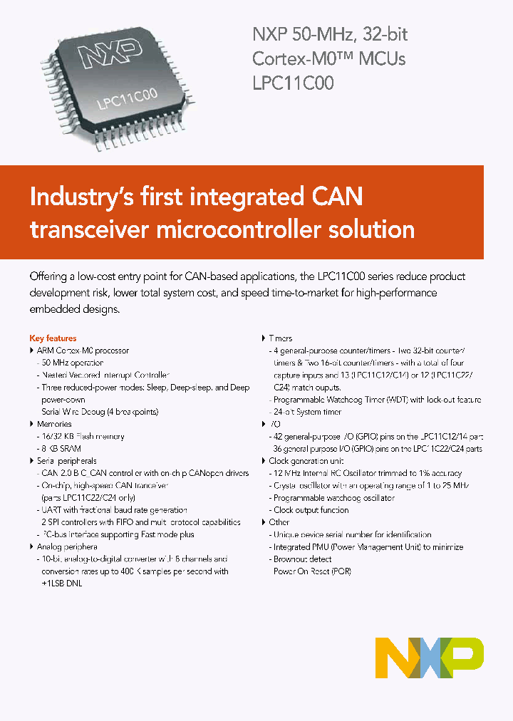 LPC11C122FBD48-301_4627725.PDF Datasheet Download --- IC-ON-LINE