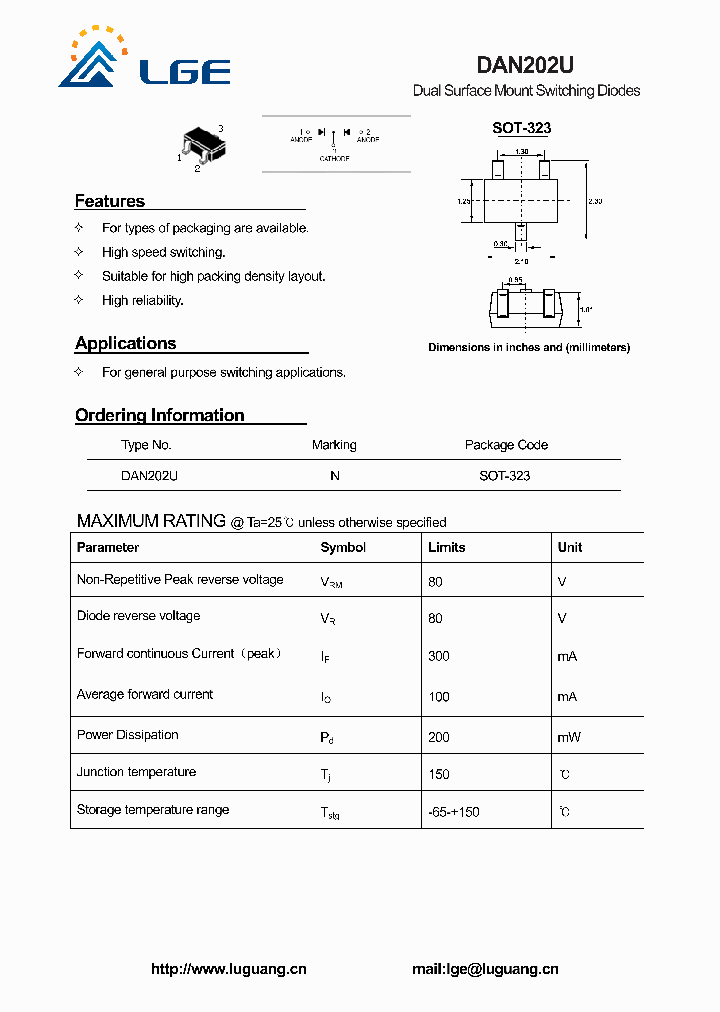 DAN202U_4629744.PDF Datasheet Download --- IC-ON-LINE