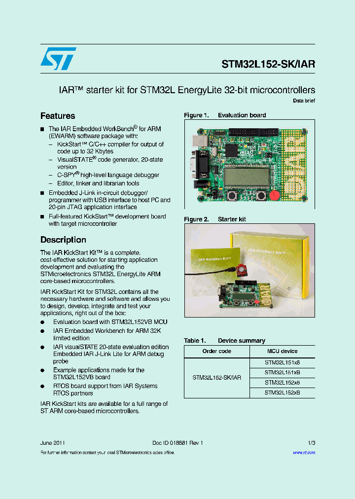 STM32L152-SK_4646641.PDF Datasheet Download --- IC-ON-LINE