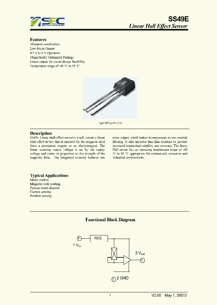SS49E_4669052.PDF Datasheet Download --- IC-ON-LINE
