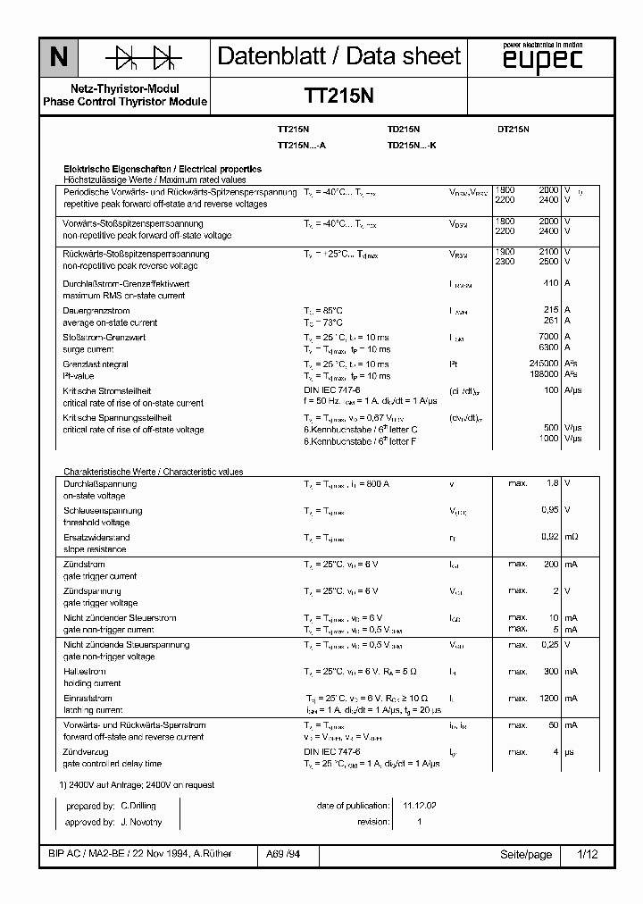 TT215N_4669672.PDF Datasheet Download --- IC-ON-LINE