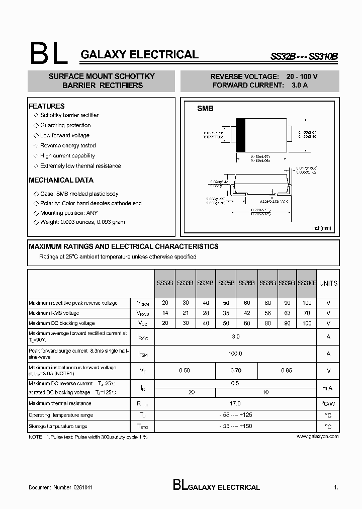 SS34B_4669695.PDF Datasheet Download --- IC-ON-LINE