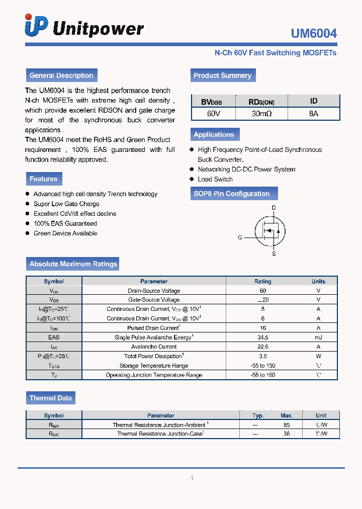 UM6004_4714620.PDF Datasheet Download --- IC-ON-LINE