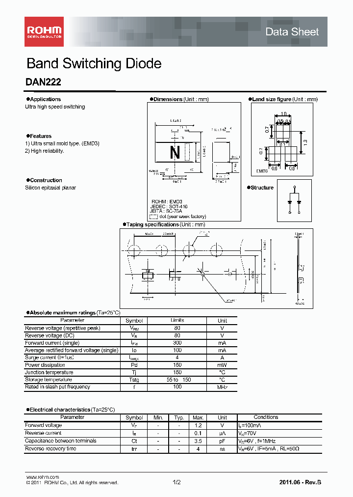 DAN222_4720653.PDF Datasheet Download --- IC-ON-LINE
