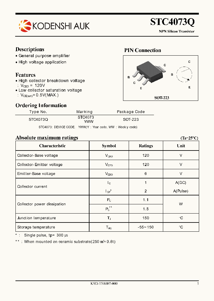 STC4073Q_4732066.PDF Datasheet Download --- IC-ON-LINE