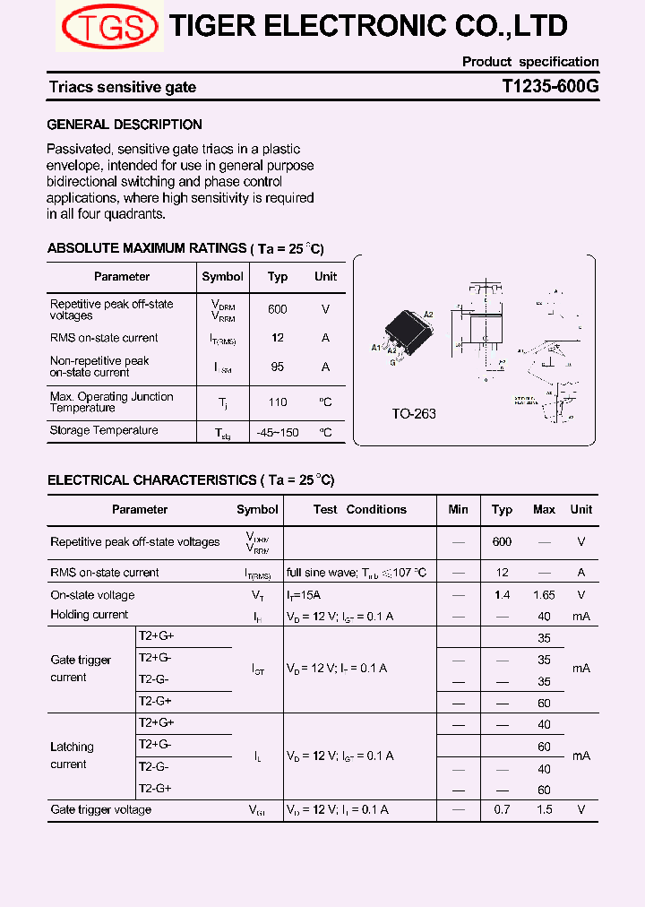 T1235-600G_4741007.PDF Datasheet Download --- IC-ON-LINE