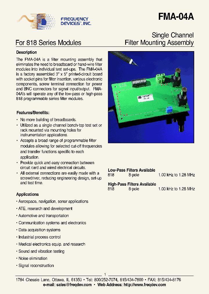 FMA-04A_4748787.PDF Datasheet Download --- IC-ON-LINE