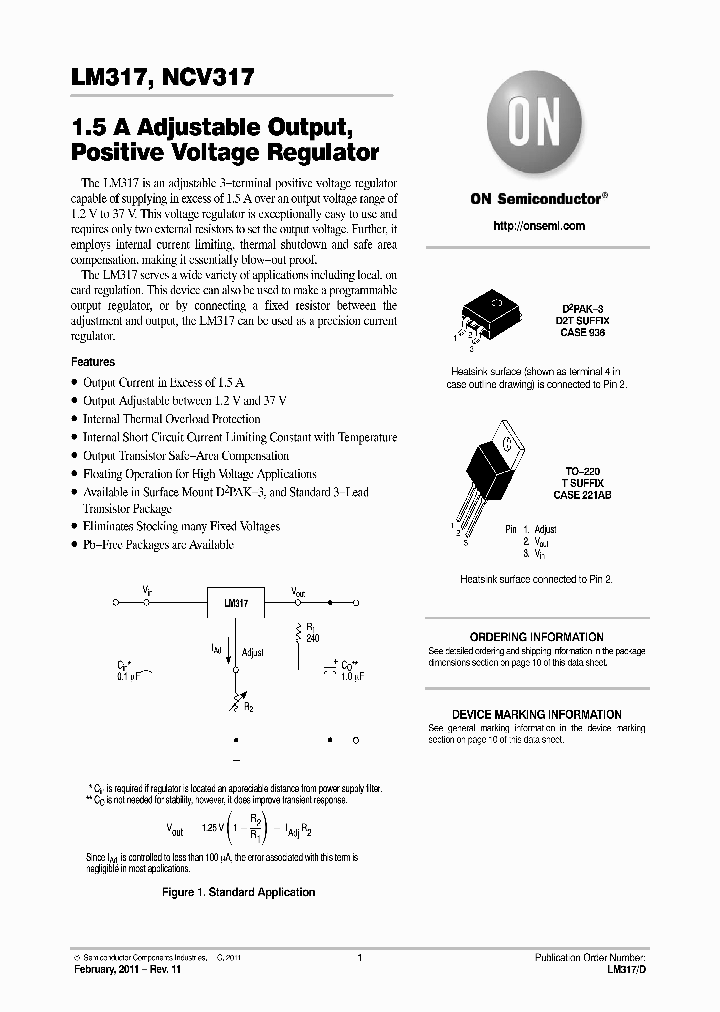 LM317BD2TG_4757959.PDF Datasheet Download --- IC-ON-LINE