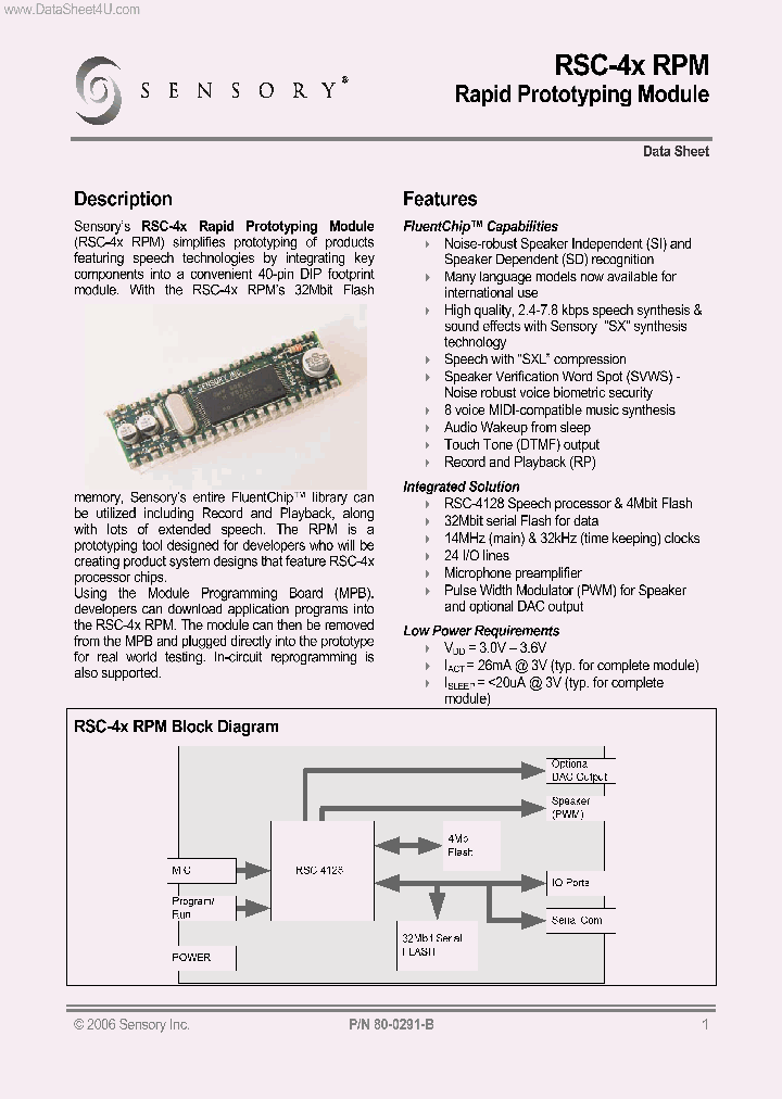 RSC-4XRPM_4774830.PDF Datasheet Download --- IC-ON-LINE