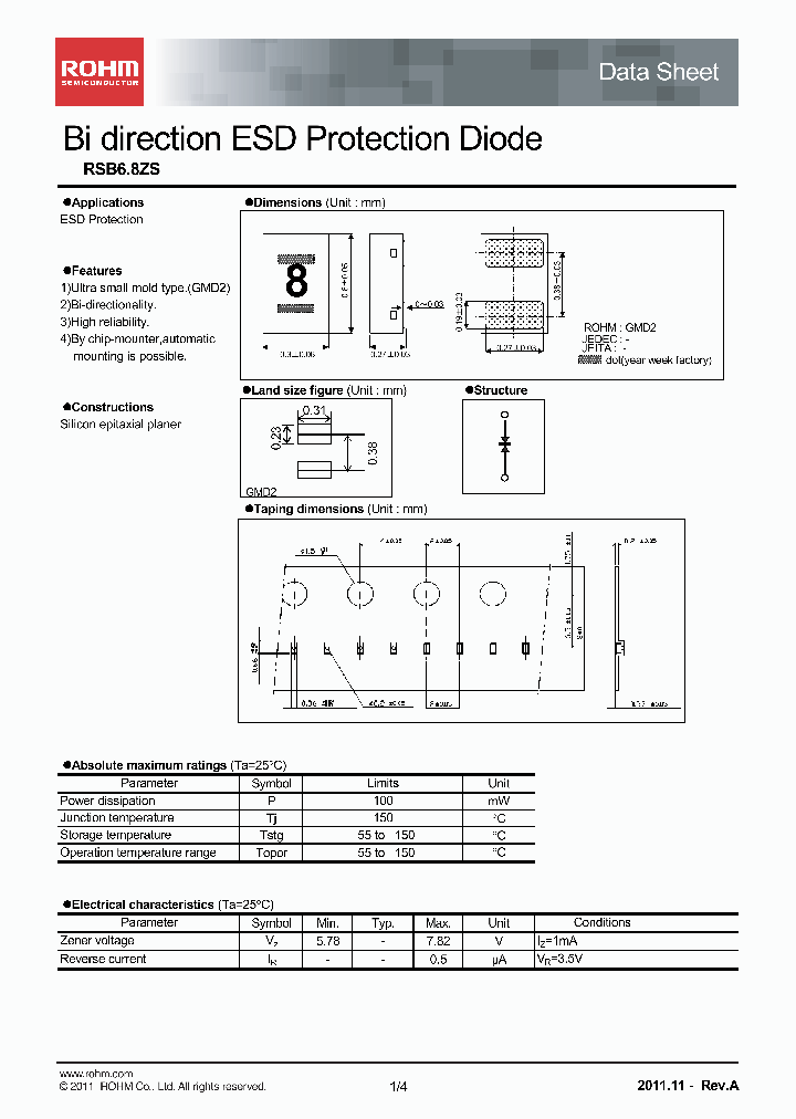RSB68ZS_4784279.PDF Datasheet Download --- IC-ON-LINE