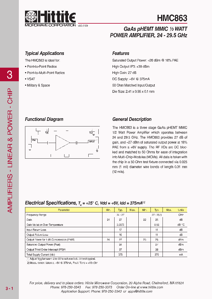 HMC863_4816512.PDF Datasheet Download --- IC-ON-LINE