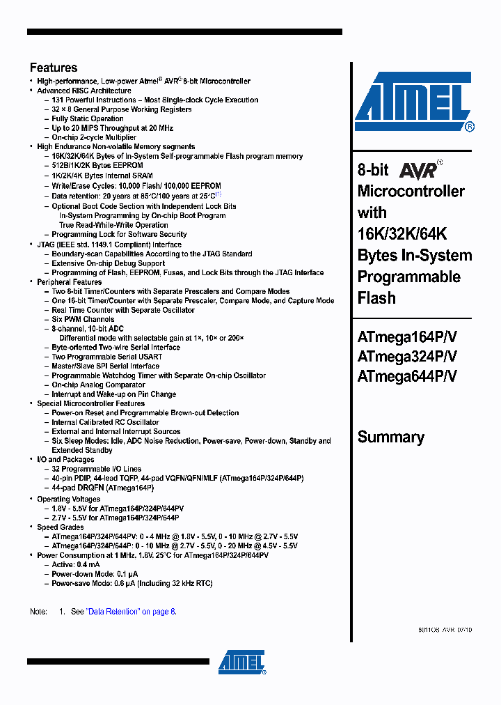 ATMEGA644P_4816816.PDF Datasheet Download --- IC-ON-LINE