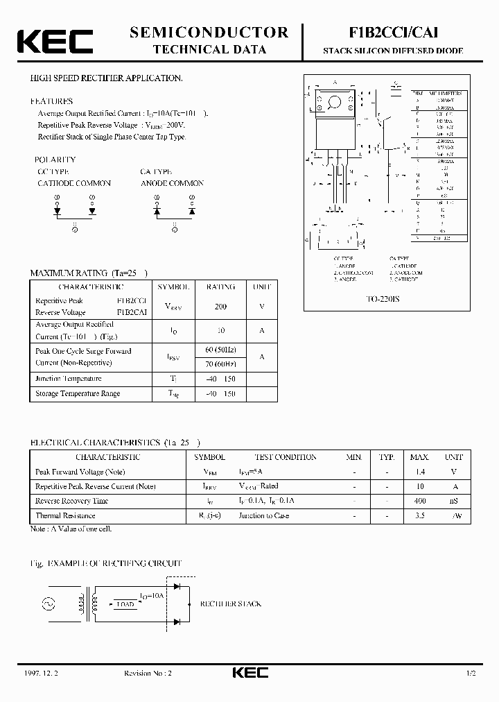 F1B2CAI_4828144.PDF Datasheet Download --- IC-ON-LINE