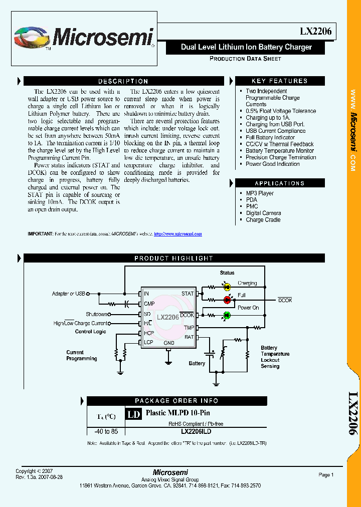 LX2206ILD-TR_4832708.PDF Datasheet Download --- IC-ON-LINE