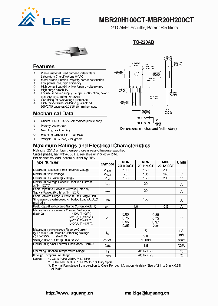 TO-220AB_4832988.PDF Datasheet Download --- IC-ON-LINE