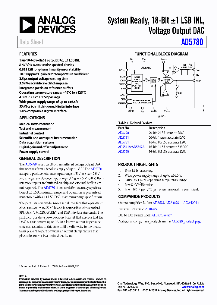 AD5791_4857361.PDF Datasheet Download --- IC-ON-LINE