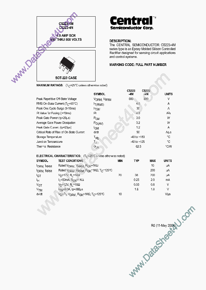 CS223-4N_4879961.PDF Datasheet Download --- IC-ON-LINE