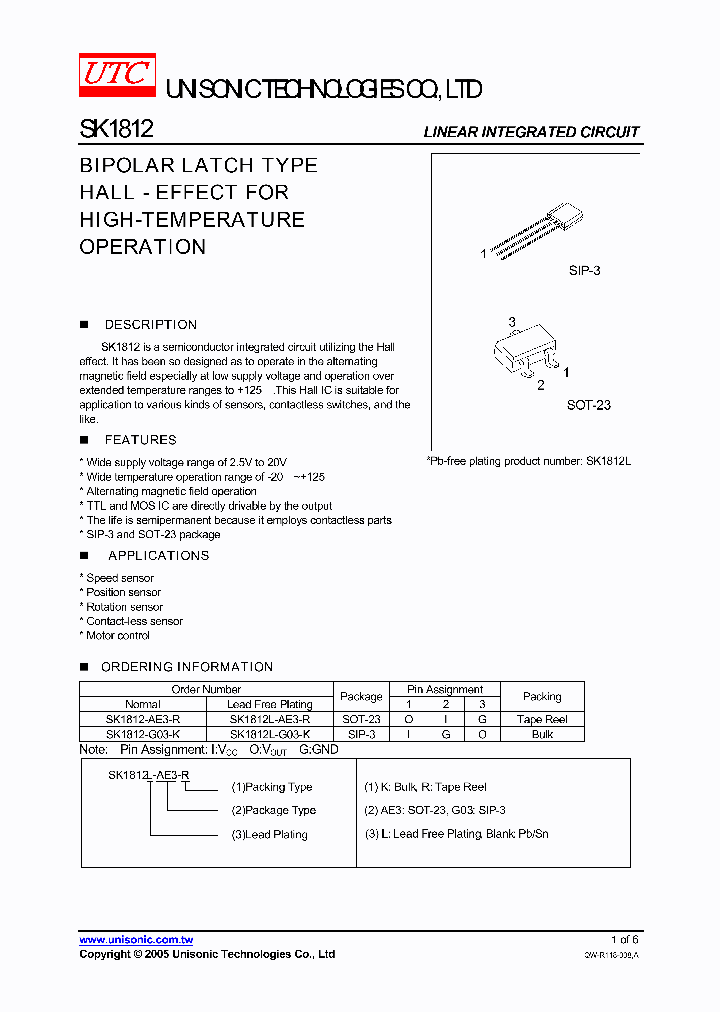 SK1812L-AE3-R_4884175.PDF Datasheet Download --- IC-ON-LINE