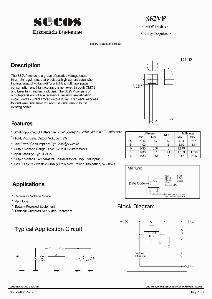 S62VP_4917579.PDF Datasheet Download --- IC-ON-LINE