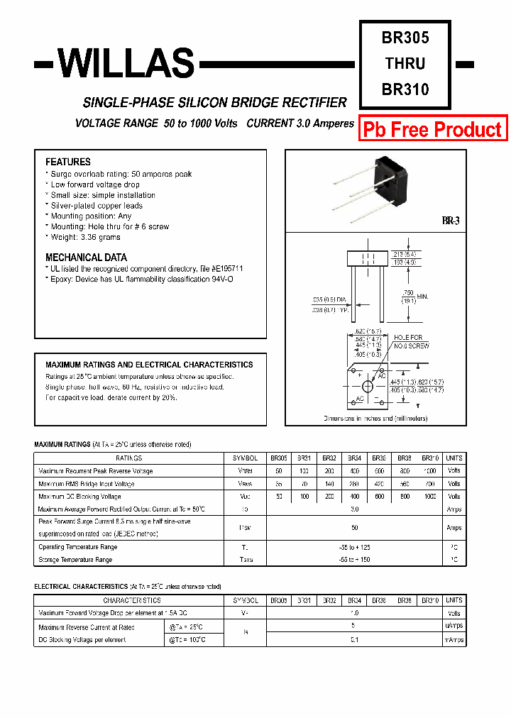 BR305_4951918.PDF Datasheet Download --- IC-ON-LINE