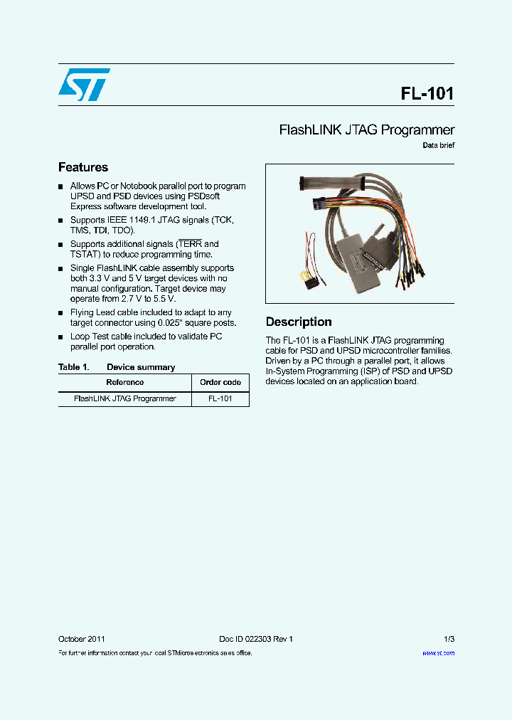 FL-101_4982508.PDF Datasheet Download --- IC-ON-LINE