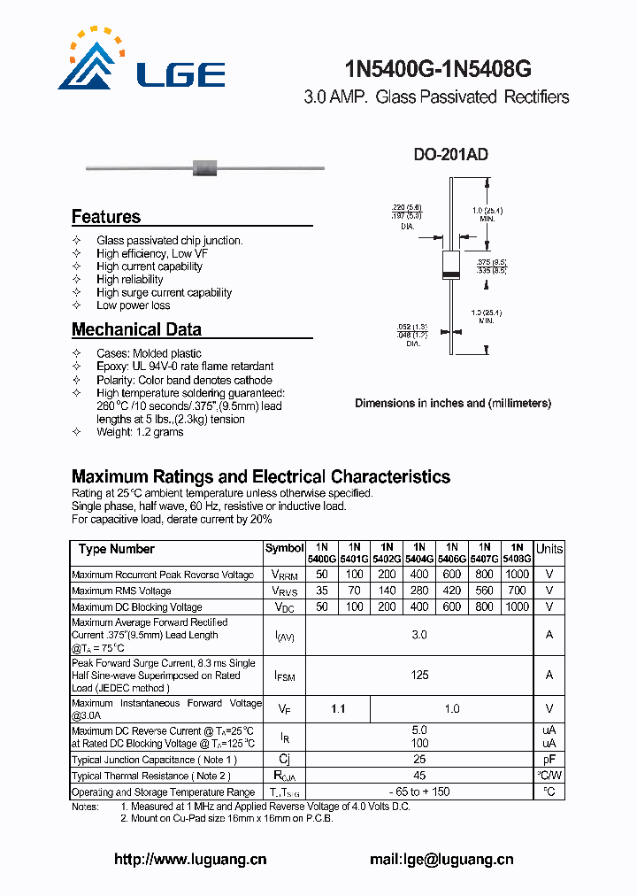 DO-201AD_4977671.PDF Datasheet Download --- IC-ON-LINE