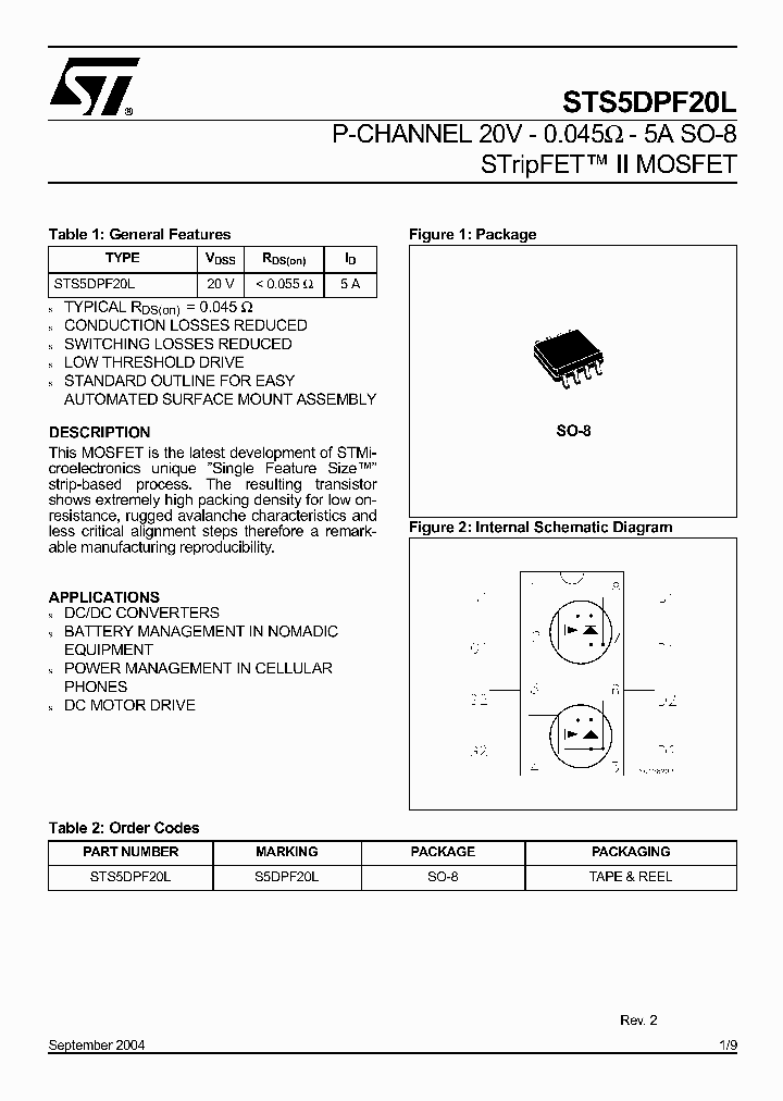 STS3DPF20L_5002131.PDF Datasheet Download --- IC-ON-LINE