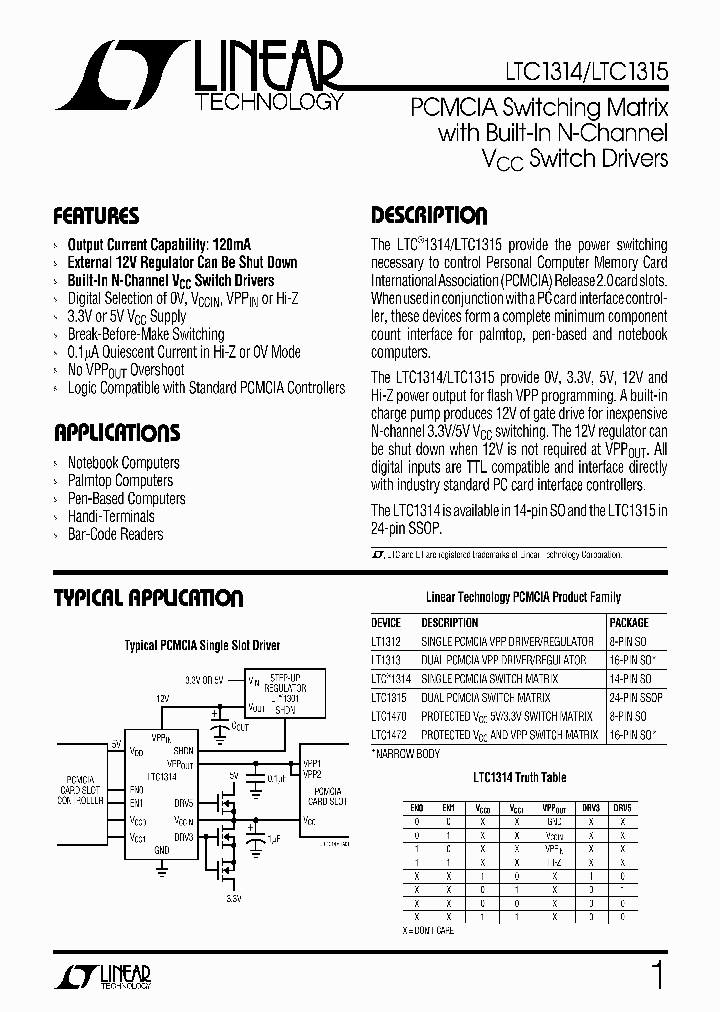 LTC1315_5052341.PDF Datasheet Download --- IC-ON-LINE